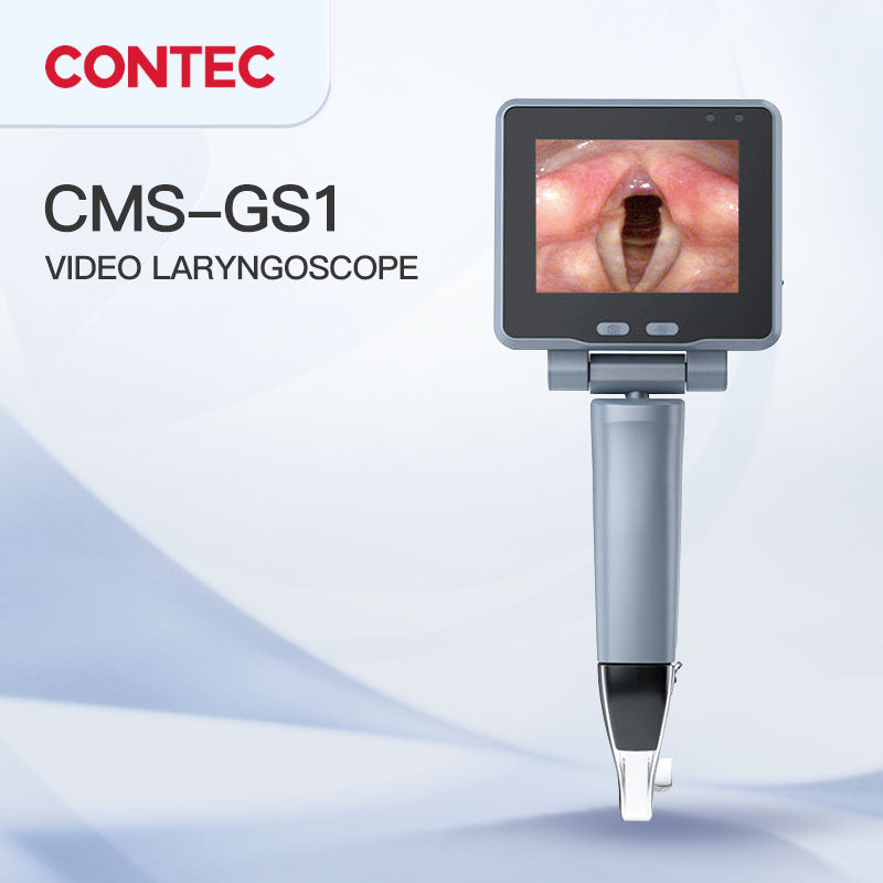 CONTEC GS1 Portable Anesthesia Handheld Visual Video Laryngoscope with – ContecEurope