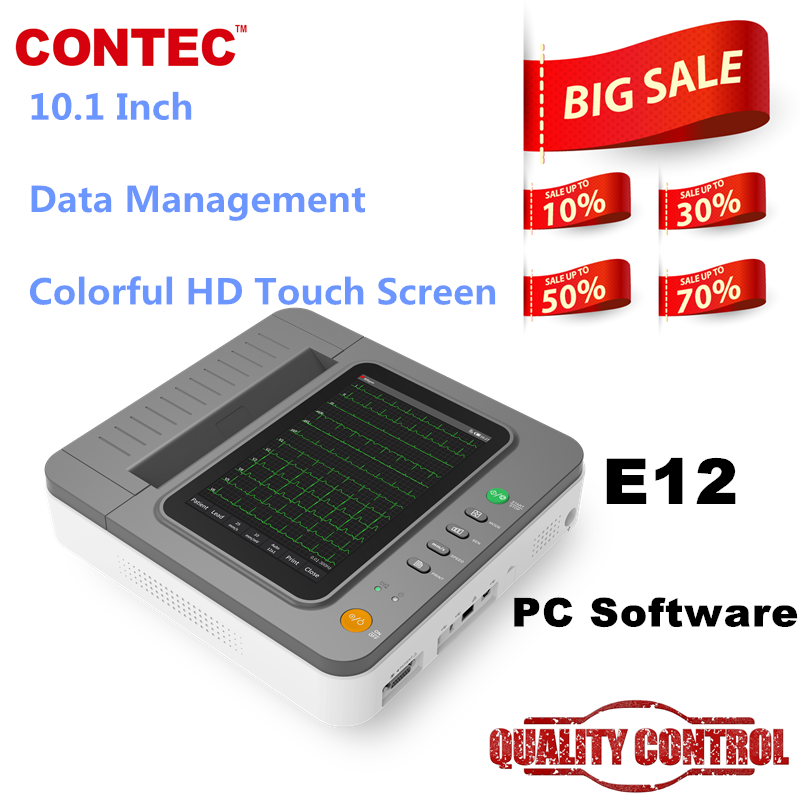CONTEC E12 Digital Touch 12 channel ECG Machine EKG Electrocardiograph – ContecEurope