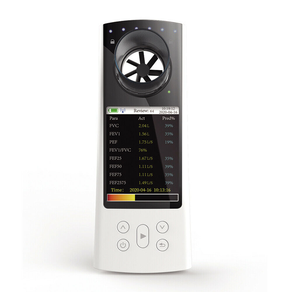 SP80B Digital Spirometer Lung Function Breathing Pulmonary Diagnostic ...